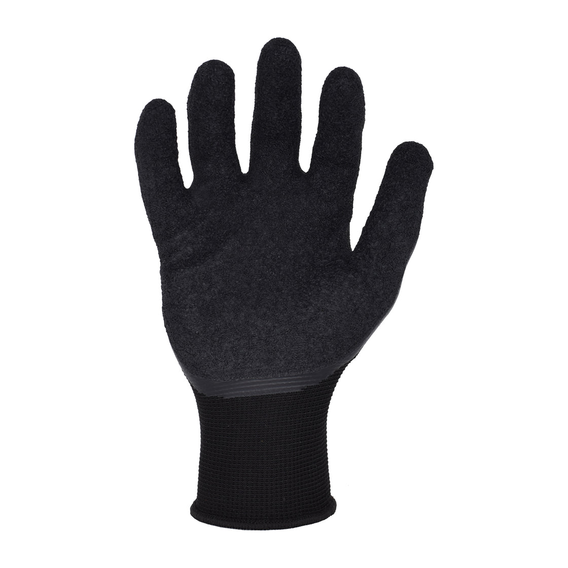 13-Gauge Seamless Polyester Work Gloves with a Crinkle-Latex Palm Coat ...